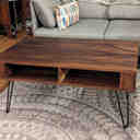 17 Stories Neta Walnut Coffee Table with Storage | Wayfair